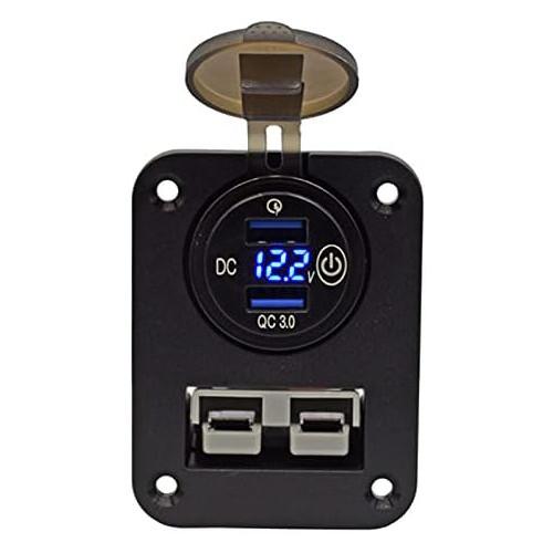 Quality Innovative Design Double QC2.0 Motorcycle USB Charger 21W Aluminium Alloy for sale