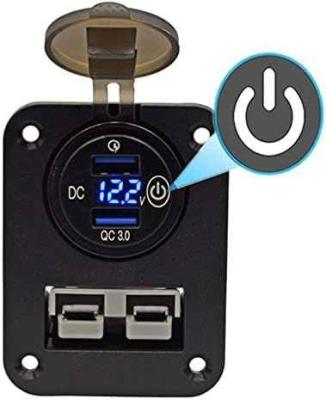 Cina Design innovativo Caricatore USB per moto Double QC2.0 21W in lega di alluminio in vendita