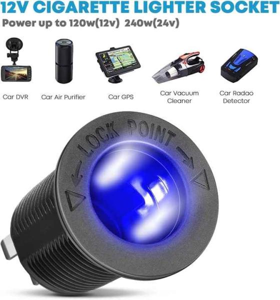 Quality Waterproof Dual QC3.0 36W Car Charger Adapter ABS PC Voltage Display Switch for sale