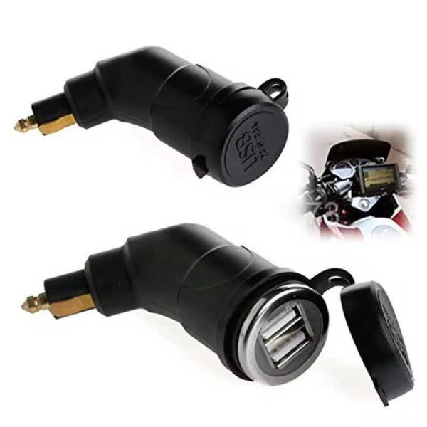 Quality 16 Watt 5V 3.3A Dual USB Motorcycle Charger Waterproof Dustproof for sale