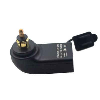 Cina Doppio caricabatterie veloce USB per moto QC2.0 5V/2.4A ABS PC 12-24V Monitoraggio della tensione in vendita