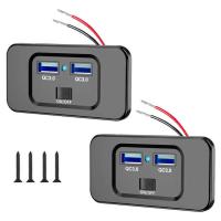 Quality 36W QC3.0 RV Phone Charging Station Two Ports Compact Wall Mount Design for sale