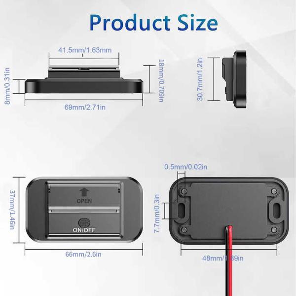 Quality Dual Port RV USB Charger QC3.0 USB Surface Mount 12v Phone Charger For Caravan for sale