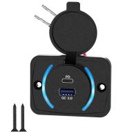 Quality DC 12V 24V 48W Caravan Usb Charger Bus USB Charger Surface Mount for sale