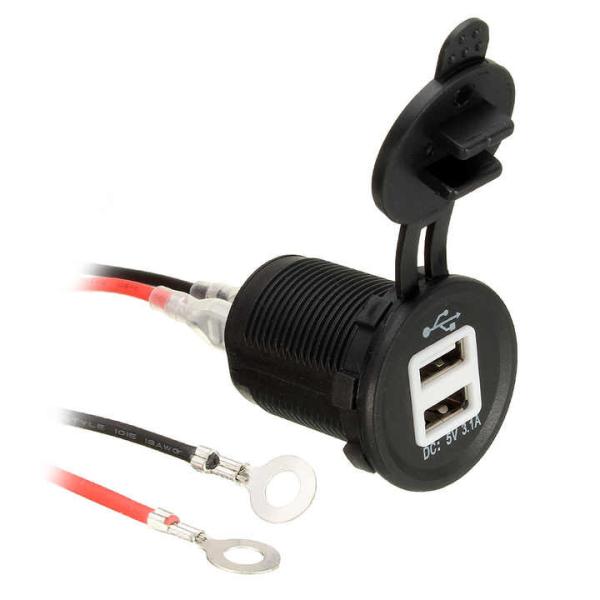 Quality New 5V 3.1A Dual USB Socket Charger Adapter Mobile Phone Power Outlet for sale