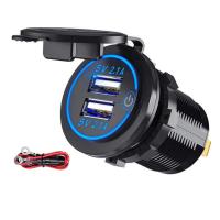 Quality Trendy Dual USB QC3.0 Car Phone Charger 5V 2.1A 12-24V With Safety Protection for sale