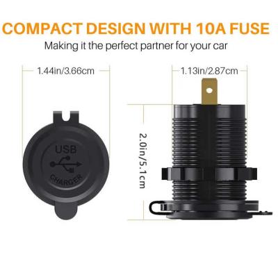 Cina Moderno caricabatterie USB QC3.0 5V 2.1A 12-24V con protezione per la sicurezza in vendita