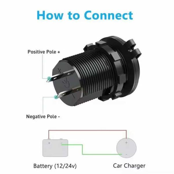 Quality Intelligent QC3.0 5V 2.4A 12-24V Dual USB Vehicle Charger Easy Operation for sale