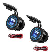 Quality IP65 Waterproof QC3.0 USB Car Charger 5V 2.4A For Car Boat Bus Golf Motorcycle for sale
