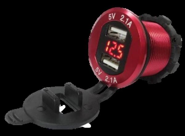 Quality 2 Pins Socket Standard and 12-24V DC Input USB Car Charger Type C Car Charger for sale