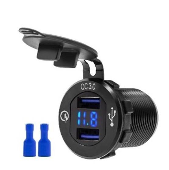 Quality Industrial-Grade 18-36W Aluminum Alloy usb Sockets 12 24v for Heavy-Duty for sale