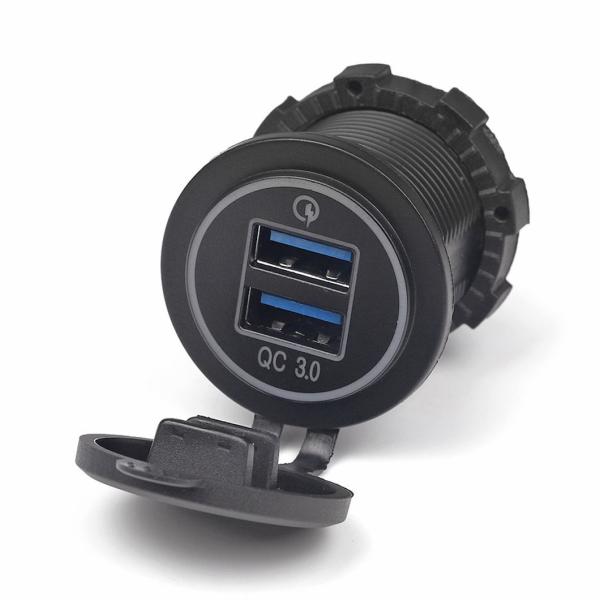 Quality Dual USB QC3.0 Fast Car Charger Adapter for sale