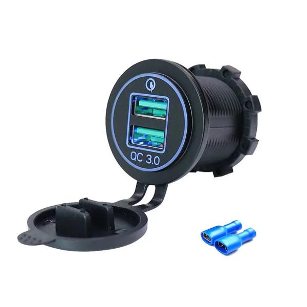 Quality Dual USB QC3.0 Fast Car Charger Adapter for sale
