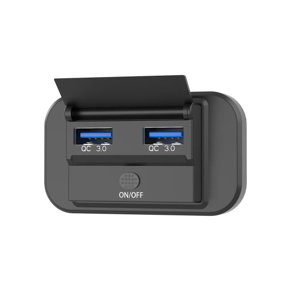 Quality Rv 12v Double Usb A Outlet QC3.0 Fast Charging for sale