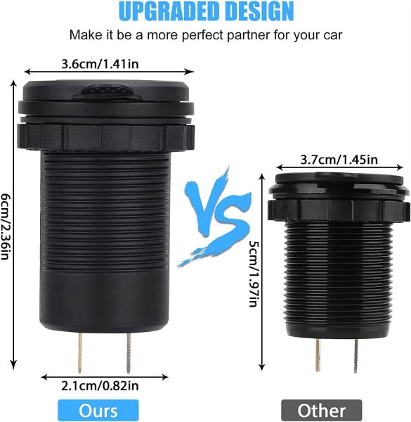 Quality 90W Car Charger 12 Volt Power Outlet With USB Fast Charging for sale