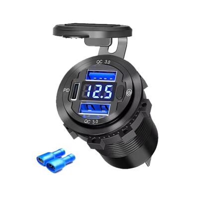 Cina Caricabatterie rotondo compatto per auto 2V 3.1A Presa di alimentazione USB per auto per iPhone 16 in vendita
