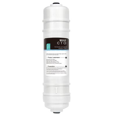 China CTO Sintered Activated Carbon Filter Element Cartridge Compressed Carbon Rod for sale