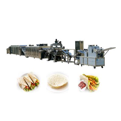Chapati ζύμης ηλεκτρικός Tortilla έλεγχος 100kg/H PLC μηχανών Τύπου