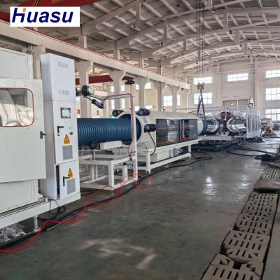 China Línea de extrusión de tuberías corrugadas de doble pared de 32-1600 mm de diámetro con toma en línea en venta