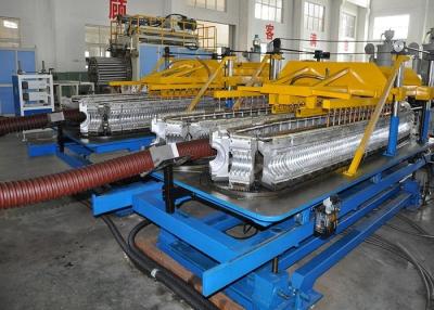 China 9-400mm Single Wall Corrugated Pipe Machine / PE Carbon Spiral Pipe Extrusion Line for sale
