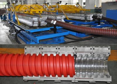 China High Speed Spiral Pipe Making Machine / PVC Pipe Production Line SBG 63-250 for sale