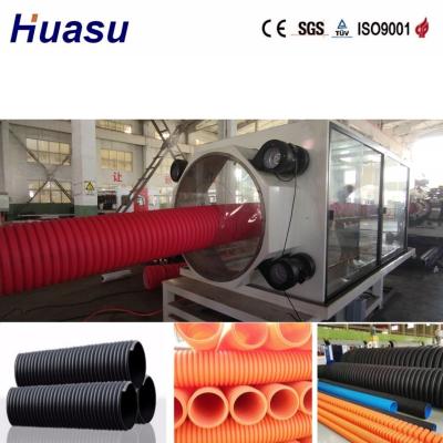China Automatic Double Wall Corrugated Pipe Extrusion Line with 32mm-1600mm Inner Diameter, Siemens PLC Control, and 100-1000 Kg/h Production Capacity for sale