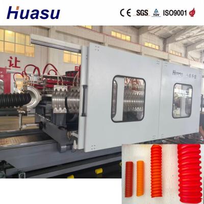 China High Output Plastic Pipe Extrusion Line 100-1200kg/h Consistent Drainage Pipe Fabrication 32mm-2000mm Diameter for sale