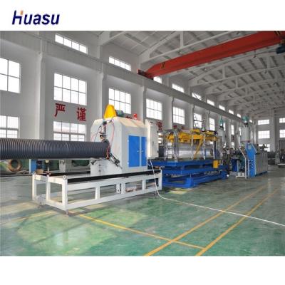 China 67kw 1480rpm Double Wall UPVC Corrugated Pipe Extruder for sale