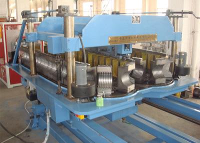 중국 PP PVC PE 물결 모양 실을 꿰는 관 생산 설비 300-400kg/h 판매용