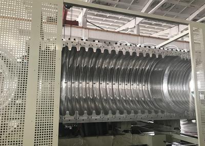 China Sn4 Sn8 Double Wall Corrugated Pipe Corrugator Extruder Cutting Machine Perforator for sale