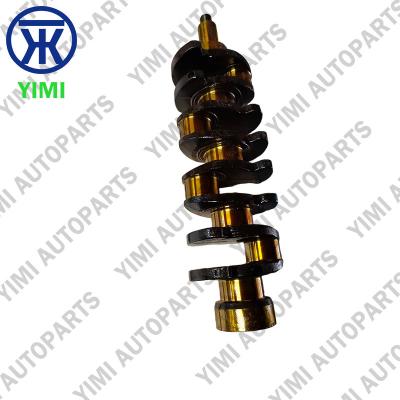 China ISUZU Forged Alloy Steel Crankshaft 647.5mm Overall Length with 76mm Main Journal Diameter for NPR 4BE1 Engine for sale