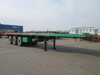 China Hot sale 40ft container trailer with container locks 3 axles flatbed trailer for sale
