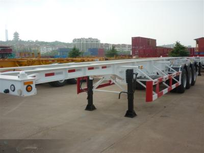 China Hot sale 20 footer 40 footer container chassis with FUWA axles container semi trailer for sale