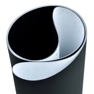 Black matt PVC conveyor belt