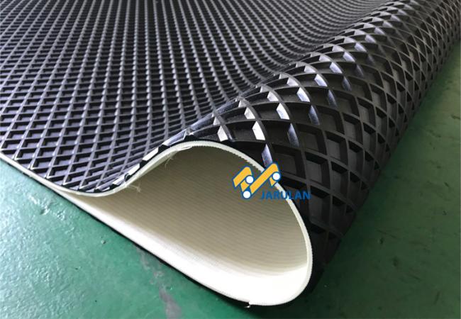 Wood industrial belt checker pattern