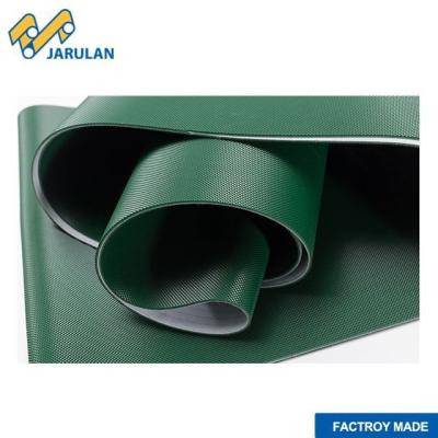 Cina Rotolo di nastro trasportatore in PVC verde con superficie diamantata per trasferimento industriale in vendita