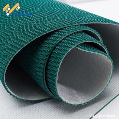 중국 물결무늬 거친 5.5mm 두께 PVC 컨베이어 벨트 물류 산업용 저소음 판매용