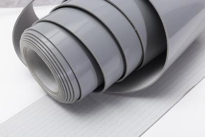 Cina Cinghia trasportatrice lucida in PVC colore grigio, spessore 2mm 3mm 4mm 5mm in vendita