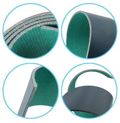 중국 페트롤 그린 다이아몬드 패턴 3겹 컨베이어 벨트 4겹 연마 PVC 벨트 판매용