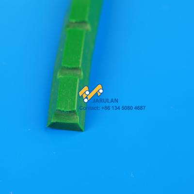China 60 Or 65 Shore A Conveyer Belt Guide Green Cogged Conveyor Belt Profile for sale