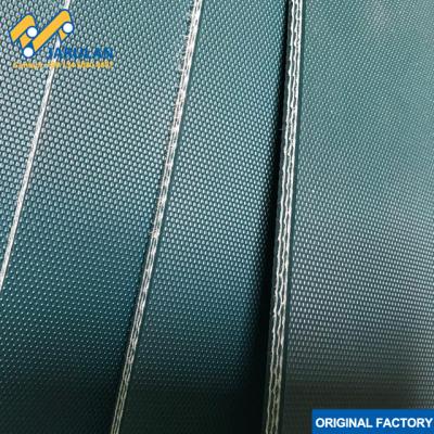China Double Side Mini Golf Pattern 9mm PVC Conveyor Belt Petrol Green For Stone Industry for sale