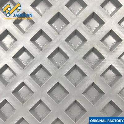 Cina Colore grigio 9,0 mm di macinatura quadrata PVC nastro trasportatore per la lavorazione del legno in vendita