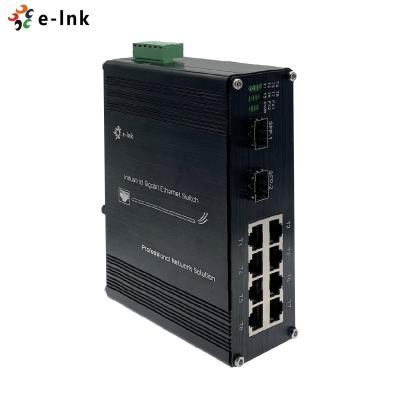 Κίνα Βιομηχανικός διακόπτης 8 λιμένας Gigabit Ethernet βάση-τ 10/100/1000 2 λιμένας 1000base-Χ προς πώληση