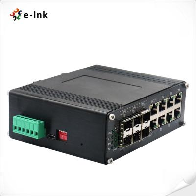 중국 4 공항 1000X SFP 2 공항 10G SFP+와 8대 공항 10/100/1000T L2+ 이더넷 미디어 컨버터 판매용