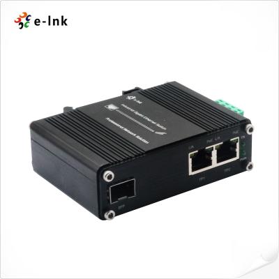 Cina spina 48-57VDC del palladio del porto 100/1000X del convertitore 1 di media di 60W SFP PoE in vendita