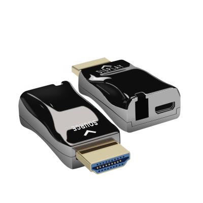 China Mini HDMI Over Fiber Optic Extender 4K/60Hz HDMI2.0 Over Single Core Multimode Fiber Extender for sale