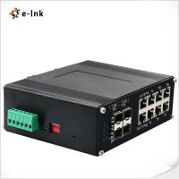 China Industrial 8GE 4SFP L2+ Managed PoE Switch 9K Bytes Jumbo Frame for sale