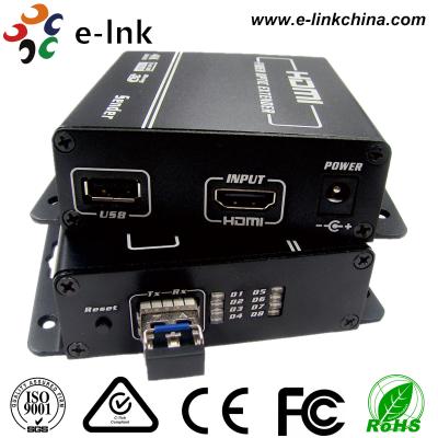China Multimode Hdmi Over Fiber Optic KVM Extender Converter 1920 X 1080 Resolutions for sale
