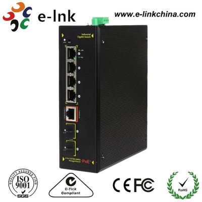 Cina Il commutatore industriale di Gigabit Ethernet POE di 4 porti diretto ha indurito la memoria di transito di 4M in vendita