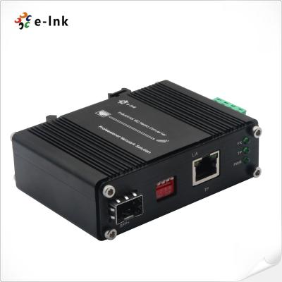 China Fiber Media Converter 10G Industrial 5G/2.5G/1G/100M Copper To 10GBASE-X SFP+ for sale